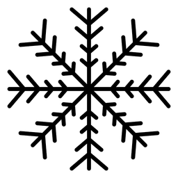 Snowflake Line Four Arrows PNG & SVG Design For T-Shirts