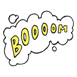 Boom Illustration PNG & SVG Design For T-Shirts