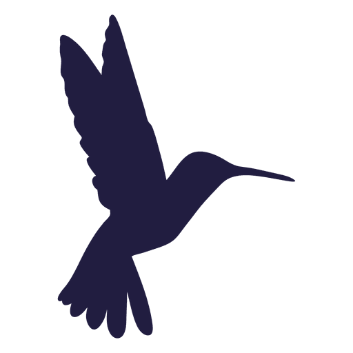 Colibri flotando silueta - Descargar PNG/SVG transparente