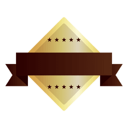 Diamond Shape Golden Badge PNG & SVG Design For T-Shirts