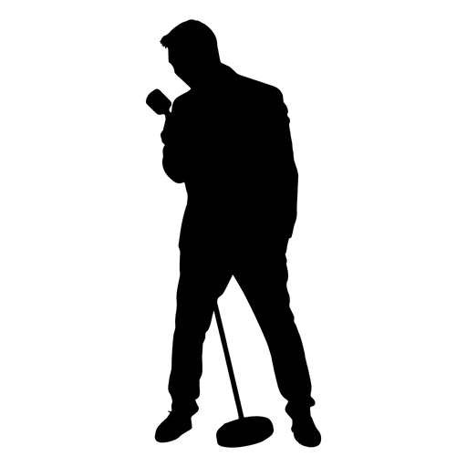 Silueta del cantante - Descargar PNG/SVG transparente