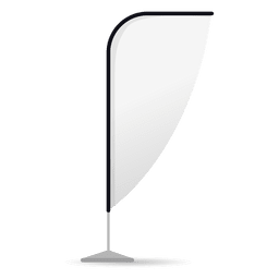 Blank vertical banner flag - Transparent PNG & SVG vector file