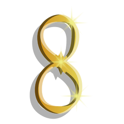 Goldfigur Acht Symbol PNG- Und SVG-Design Für T-Shirts
