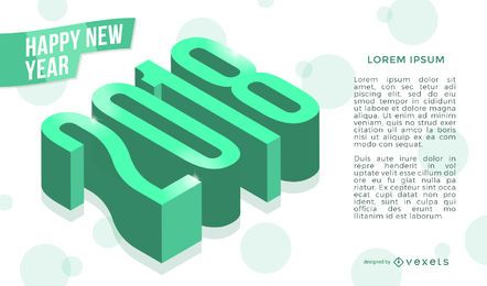 3D 2018 Sign With Text Vector Download