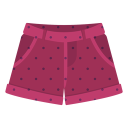 Red Shorts Dots PNG & SVG Design For T-Shirts