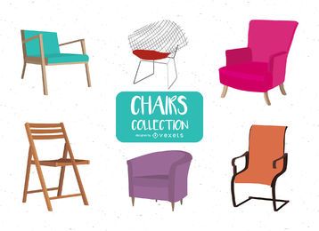 Chair Illustrations Pack Vector Download