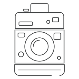 Box Camera Stroke Icon PNG & SVG Design For T-Shirts