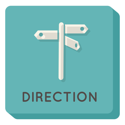Direction square icon - Transparent PNG & SVG vector file