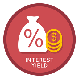 Interest Yield Icon PNG & SVG Design For T-Shirts