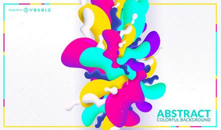 Bright Shapes Background Design Vector Download