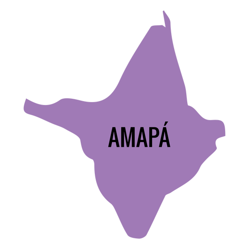 Amapa state map - Transparent PNG & SVG vector file
