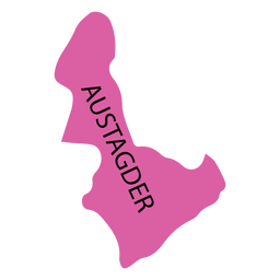 Aust Agder County Map PNG & SVG Design For T-Shirts