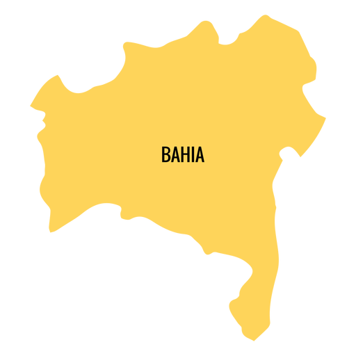 Bahia state map - Transparent PNG & SVG vector file