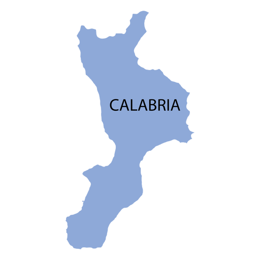 Mapa de la región de Calabria - Descargar PNG/SVG transparente