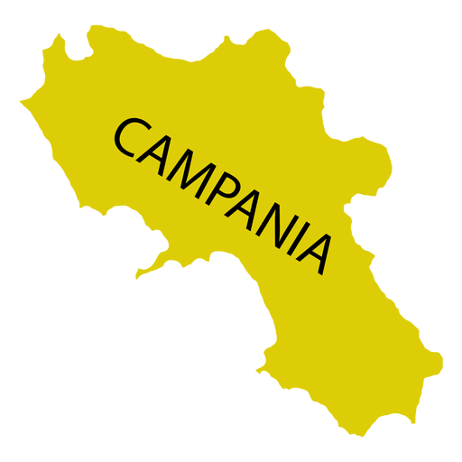 Campania region map - Transparent PNG & SVG vector file