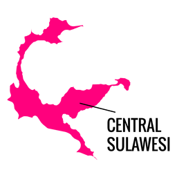 Central Sulawesi Province Map Transparent PNG & SVG Vector