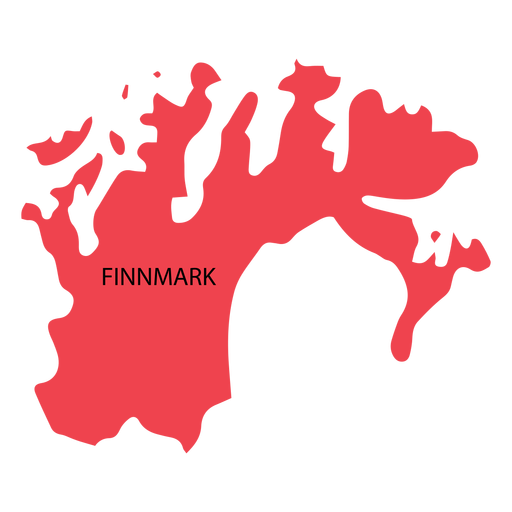Finnmark county map - Transparent PNG & SVG vector file