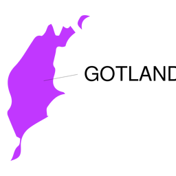Gotland County Map PNG & SVG Design For T-Shirts