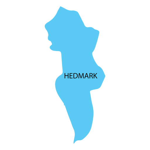 Hedmark county map - Transparent PNG & SVG vector file