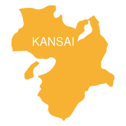 Diseño PNG Y SVG De Mapa De La Región De Kansai Para Camisetas