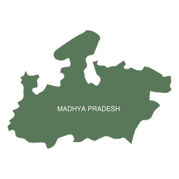 Madhya Pradesh State Map PNG & SVG Design For T-Shirts