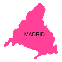 Madrid Autonomous Community Map Transparent PNG & SVG Vector
