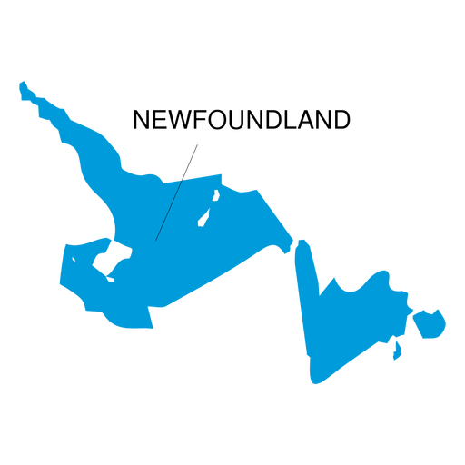 Mapa da província de Newfoundland e Labrador - Baixar PNG/SVG Transparente