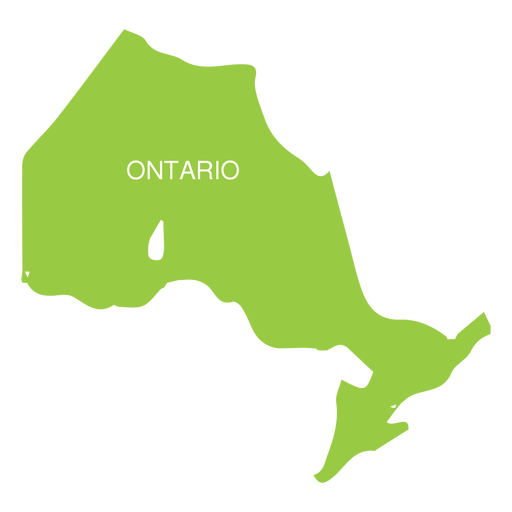 Mapa de la provincia de Ontario - Descargar PNG/SVG transparente