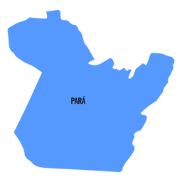 Design PNG E SVG De Mapa Do Estado Do Pará Para Camisetas