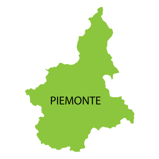 Mapa de la región de Piamonte - Descargar PNG/SVG transparente