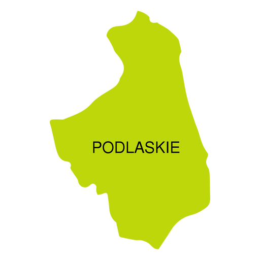 Podlaskie voivodeship map - Transparent PNG & SVG vector file