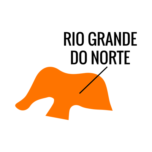 Mapa del estado de Rio Grande do Norte - Descargar PNG/SVG transparente