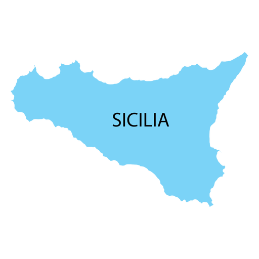 Mapa de la región de Sicilia - Descargar PNG/SVG transparente