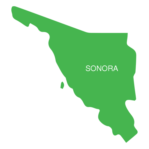 Sonora state map - Transparent PNG & SVG vector file