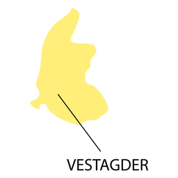 Vest Agder County Map PNG & SVG Design For T-Shirts