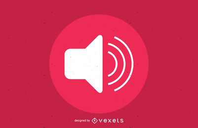 Pink Audio Volume Button Vector Download