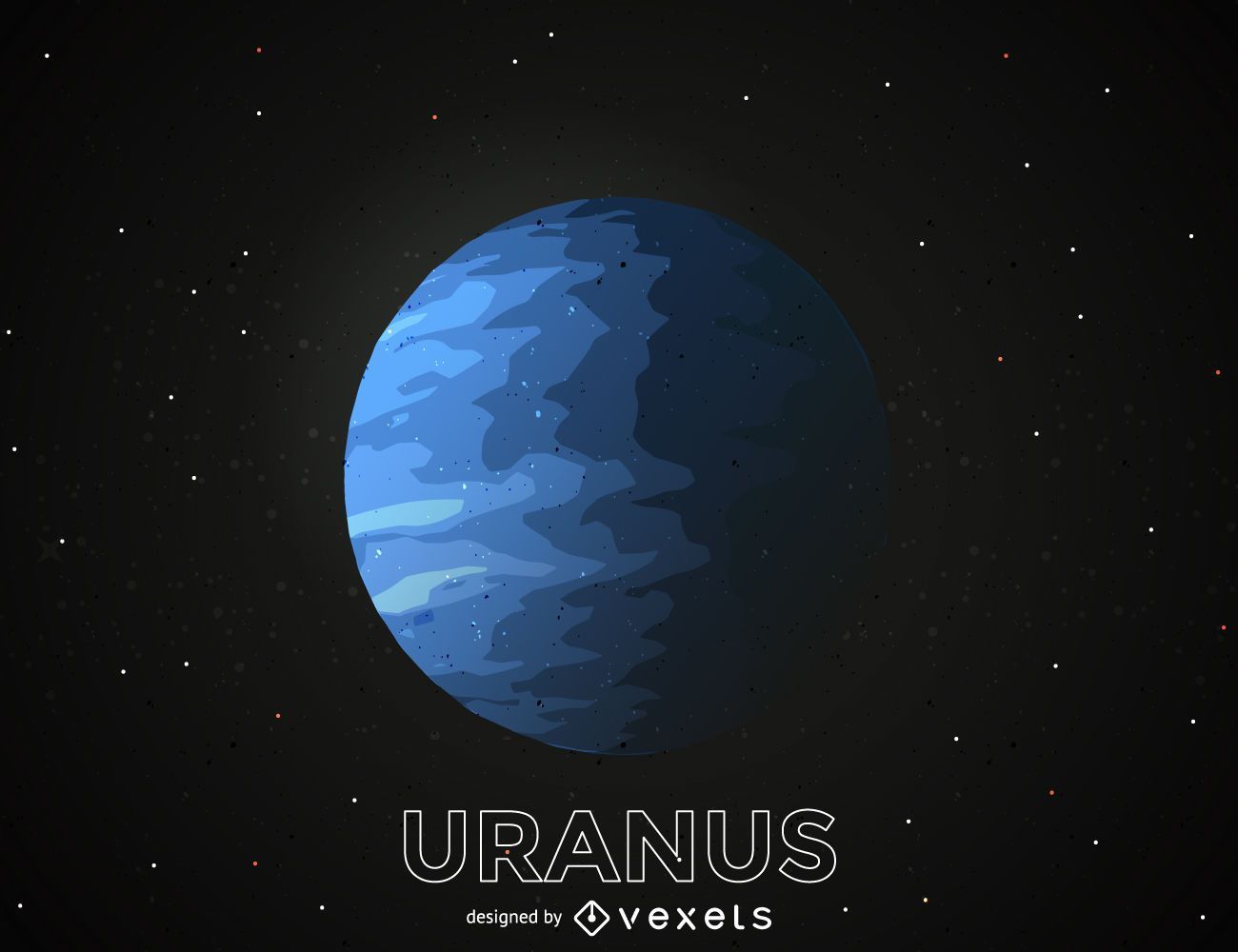 Ilustración del planeta Urano - Descargar vector