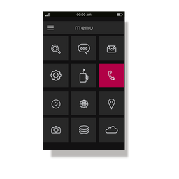 Pink Application Menu Interface Transparent PNG & SVG Vector