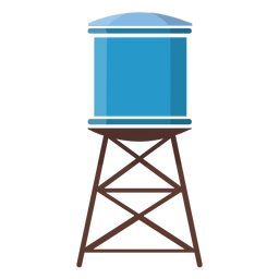 Water Tower Illustration Transparent PNG & SVG Vector