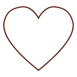 Diseño PNG Y SVG De Elemento De Trazo Hippie De Corazón Para Camisetas