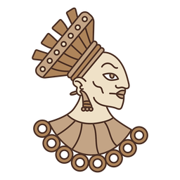 Aztec Head Illustration Transparent PNG & SVG Vector