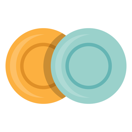Two plates icon - Transparent PNG & SVG vector file