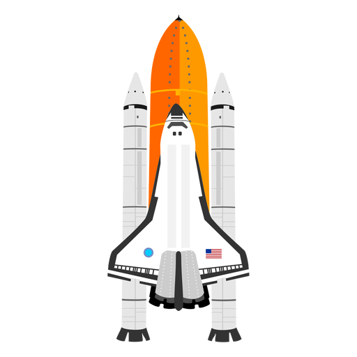 Amerikanisches Space-Shuttle-Symbol - Transparenter PNG und SVG-Vektor