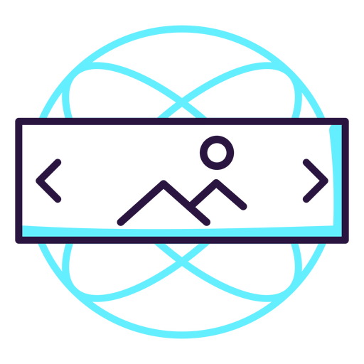 Augmented reality landscape icon - Transparent PNG & SVG vector file