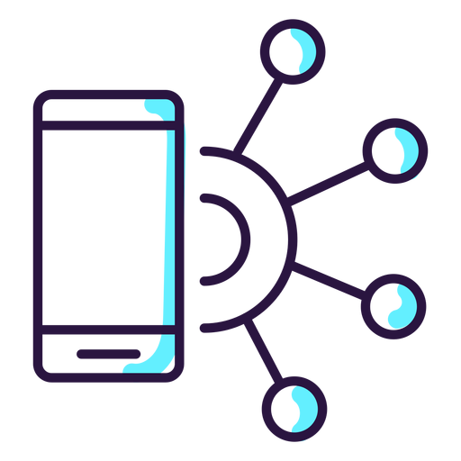 Augmented reality smartphone icon - Transparent PNG & SVG vector file
