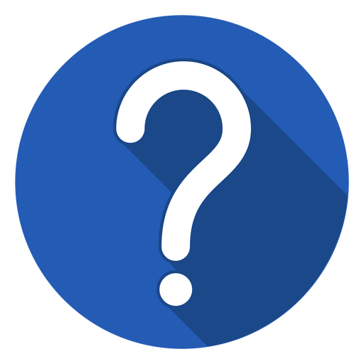 Icono de signo de interrogación círculo azul - Descargar PNG/SVG transparente