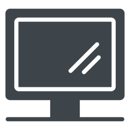 Computer Monitor Flat School Icon PNG & SVG Design For T-Shirts