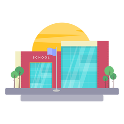 School Building Illustration PNG & SVG Design For T-Shirts