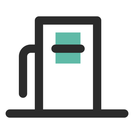 Fuel dispenser colored stroke icon - Transparent PNG & SVG vector file