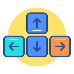 Keyboard Arrow Keys Icon PNG & SVG Design For T-Shirts